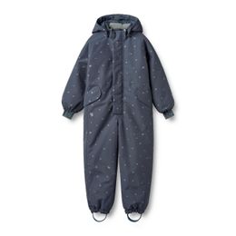Jumpsuit Wheat "Wheat Snowsuit Miko", M&auml;dchen, Gr. 110, graublau, 100% Recycled Polyamide/Nylon, normal, Overalls Jumpsuit