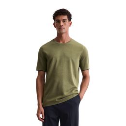 Marc O'Polo 3/4 Arm-Pullover MARC O'POLO "aus reiner Bio-Baumwolle", Herren, Gr. M, gr&uuml;n (avery fern), Obermaterial: 100% Baumwolle, unifarben, Pullover
