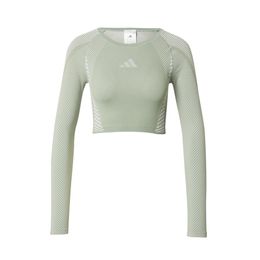 adidas Performance Funktionsshirt Damen Gr&ouml;&szlig;e M gr&uuml;n / wei&szlig;