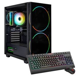 GAMEMAX Gaming-PC "Black Hole 7583 Intel Core i5 14400F RTX 5060 32GB DDR4 1TB SSD", schwarz, Microsoft Windows 11 Home (64 Bit), 32 GB RAM 1.000 GB SSD, Desktop-PCs, Windows 11