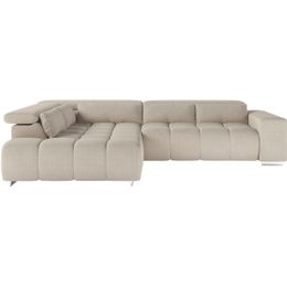 Ecksofa COTTA, B:310cm H:70cm T:225cmnature, 90% Polyester, 10% Polyamid, Wohnzimmer, Sofas, "Orion L-Form"
