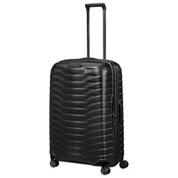 Hartschalen-Trolley Samsonite "PROXIS, verschiedene Größen und Farben", Gr. B/H/T: 51cm x 75cm x 31cm 98 l, schwarz (matt graphite), Polypropylen, unifarben, festlich, Koffer, Trolley Reisegepäck Hartschalenkoffer Reisekoffer TSA-Zahlenschloss