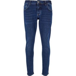 2Y STUDIOS Herren Stoffhose "2Y Studios Herren 2Y Skinny Fit Jeans"blau, Gr. 38, unifarben, 97% Baumwolle, 3% Elasthan, Hosen
