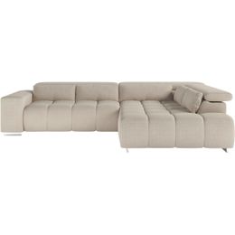 Ecksofa COTTA, B:310cm H:70cm T:225cmnature, 90% Polyester, 10% Polyamid, Wohnzimmer, Sofas, "Orion L-Form"