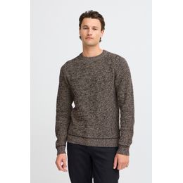 Strickpullover Blend "BHPullover", Herren, Gr. XL, schwarz, Web, 100% Baumwolle, meliert, slim fit normal, Rundhals, Pullover, Klassischer Grobstrickpullover