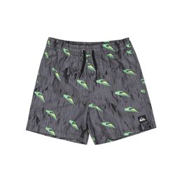 Badeshorts Quiksilver "Next Gen 14"", Jungen, Gr. 8, schwarz roots, 100% Polyester, Badehosen Badeshorts