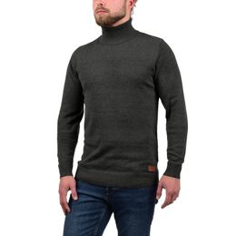 Blend Herren Rollkragenpullover "BHLatif"charcoal, Gr. L, unifarben, Feinstrick, 50% Baumwolle, 50% Polyacryl, Pullover, Feinstrick Pullover mit