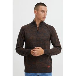 Blend Jungen Troyer "BHDanovan"burned orange, Gr. L, Feinstrick, 50% Baumwolle, 50% Polyacryl, Pullover, Strickpullover in MeLange-Optik