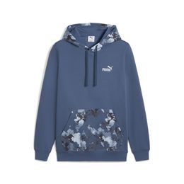 Hoodie Puma "Essentials Camo Hoodie Herren", Herren, Gr. M, schwarz indigo blau, Obermaterial: 66% Baumwolle, 34% Polyester; Kapuzenfutter: 100% Baumwolle; Rippe: 3% Elasthan, 97% Baumwolle, normal, Sweatshirts Hoodie