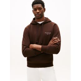 Hoodie Tommy Hilfiger "BRAND LOVE SMALL HILFIGER", Herren, Gr. XL, chocolate, Sweatware, Obermaterial: 77% Baumwolle, 23% Polyester, normal normal, Rippb&uuml;ndchen, Sweatshirts Hoodie