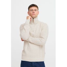 Blend Herren Troyer "BHPullover"vanilla ice, Gr. XXL, 80% Polyacryl, 20% Baumwolle, Pullover, Klassischer Troyer mit Rei&szlig;verschluss