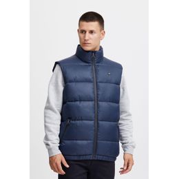 Steppweste Blend "BHOuterwear", Herren, Gr. L, blau (marineblaus), 100% Nylon, unifarben, regular fit normal, Westen Steppweste, Stilvolle Basic Steppweste