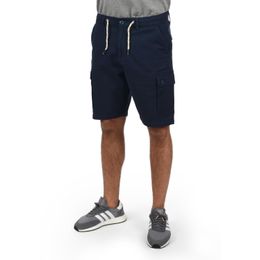 Cargoshorts Blend "BHSiello", Herren, Gr. L, US-Größen, blau (navy), Web, 98% Baumwolle, 2% Elasthan, unifarben, regular fit normal, Hosen, Stilvolle Cargo Shorts mit Taschen