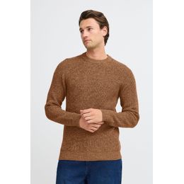 Strickpullover Blend "BHPullover", Herren, Gr. XL, toffee, Web, 100% Baumwolle, meliert, slim fit normal, Rundhals, Pullover, Klassischer Grobstrickpullover