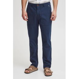 Stoffhose Blend "BHPants", Herren, Gr. 31, L&auml;nge 34, marineblaus, 55% Leinen, 45% Baumwolle, unifarben, regular fit lang, Hosen Stoffhose, Chinohose aus Leinenmix
