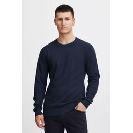 Strickpullover Blend "BHZap", Jungen, Gr. S, blau (marineblaus), Grobstrick, 100% Baumwolle, unifarben, regular fit, Pullover Strickpullover, Klassischer Grobstrickpullover