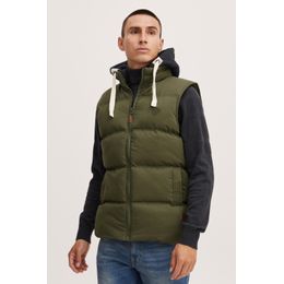 Blend Herren Steppweste "BHJens"dusty gr&uuml;n, Gr. L, unifarben, 80% Polyester, 20% Baumwolle, Westen, Weste mit abnehmbarer Kapuze