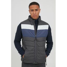 Steppweste Blend "BHKristian", Herren, Gr. L, iron gate, 100% Nylon, regular fit normal, Westen Steppweste, Steppweste im Colorblock-Design