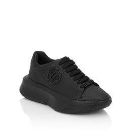 Sneaker Philipp Plein "Godzilla Runner Hexagon", Damen, Gr. 39, Normalschaft, 0202, schwarz, schwarz, Schuhe Sneaker