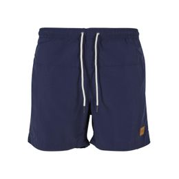Badeshorts Urban Classics "Urban Classics Herren Block Swim Shorts", Herren, Gr. 4XL, US-Größen, navy, navy, 100% Polyamid, Badehosen