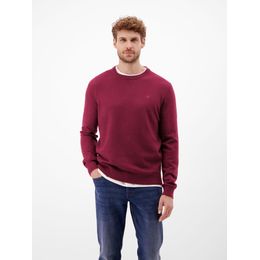 Strickpullover Lerros, Herren, Gr. XL, schwarz, Strick, Obermaterial: 88% Schurwolle, 12% Kaschmir, unifarben, regular fit normal, Rundhals, Rippb&uuml;ndchen, Pullover Strickpullover, mit Logo Stickerei