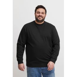 Longpullover Blend "BHAlex Big & Tall", Damen, Gr. 5XL, schwarz, Sweatware, 60% Baumwolle, 40% Polyester, unifarben, regular fit normal, Rundhals, eingesetzt, Pullover Longpullover, Klassisches Sweatshirt mit Rundhalsausschnitt