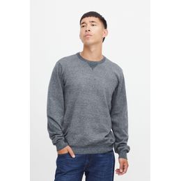 Longpullover Blend "BHBruton", Damen, Gr. L, blau (marineblaus), 100% Polyester, meliert, regular fit normal, Rundhals, eingesetzt, Pullover Longpullover, Stilvoller melierter Strickpullover