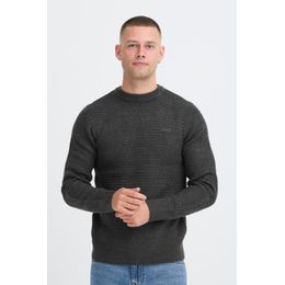 Strickpullover Blend "BHMPattax", Herren, Gr. 3XL, pewter mix, Grobstrick, 100% Polyacryl, unifarben, normal normal, Rundhals, Pullover Strickpullover, Klassischer Grobstrickpullover