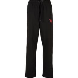 Jogginghose Rocawear "Rocawear Jogginghosen Sirene", Herren, Gr. 3XL, US-Gr&ouml;&szlig;en, jet schwarz, 100% Baumwolle, unifarben, normal, Hosen Jogginghose