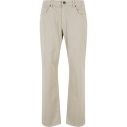 Stoffhose Urban Classics "Urban Classics Herren Stretch Twill 5 Pocket Pants", Herren, Gr. 32, Normalgr&ouml;&szlig;en, softseagrass, 98% Baumwolle, 2% Elasthan, unifarben, slim fit, Hosen Stoffhose