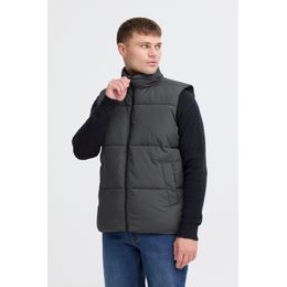 Steppweste Blend "BHElmer", Herren, Gr. XXL, forged iron, 100% Polyester, unifarben, normal normal, Westen Steppweste, Schicke Steppweste mit Paspeltaschen
