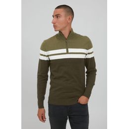 Troyer Blend "BHNaresh", Jungen, Gr. XL, deep depths, Feinstrick, 100% Baumwolle, gestreift, regular fit normal, ohne Ausschnitt, Pullover Troyer, Feinstrick Troyer im Colorblock-Design