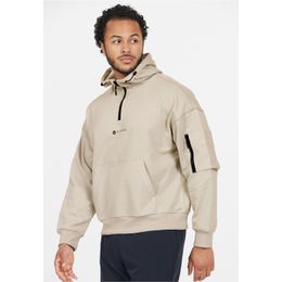 Sweatshirt Virtus "Willard", Herren, Gr. L, beige, 65% Polyester, 35% Baumwolle, unifarben, normal, ohne Ausschnitt, Sweatshirts, mit smarten Taschen und weichem Tragegefühl