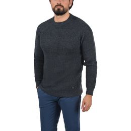 Strickpullover Blend "BHCarrizal", Herren, Gr. XXL, marineblaus, Grobstrick, 100% Polyacryl, unifarben, regular fit normal, Rundhals, eingesetzt, Pullover Strickpullover, Stilvoller Grobstrick-Pullover mit Rundhalsausschnitt