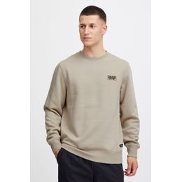 Rundhalspullover Blend "BHKalip", Herren, Gr. XXL, crockery, Sweatware, 55% Polyester, 45% Baumwolle, unifarben, regular fit, Pullover Rundhalspullover, Klassischer Sweatpullover mit Rundhalsausschnitt