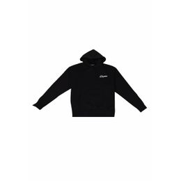 Kapuzensweatshirt DROPSIZE "Dropsize HEAVY OVERSIZE HORIZON HOODIE", Herren, Gr. S, schwarz, 70% Baumwolle, 30% Polyester, bedruckt, Sweatshirts