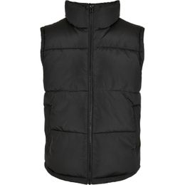 Urban Classics Herren Jerseyweste "Urban Classics Herren Block Puffer Vest"schwarz, schwarz, Gr. M, 100% Polyester, Westen