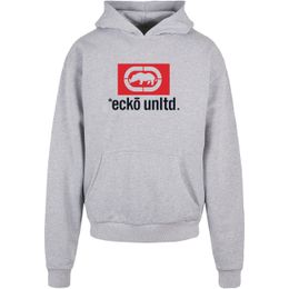 Kapuzensweatshirt Ecko Unltd. "Ecko Unltd. Ecko Unltd. Hoody", Herren, Gr. M, grau, 100% Baumwolle, bedruckt, Sweatshirts