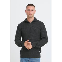 Troyer Blend "BHMRibe", Jungen, Gr. L, stone mix, Grobstrick, 100% Polyacryl, unifarben, normal normal, hoch geschlossener Ausschnitt, Pullover Troyer, Klassischer Troyer mit Rei&szlig;verschluss