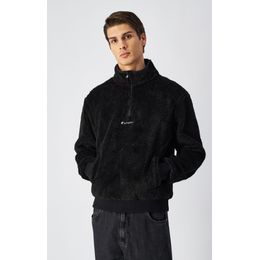 Champion Herren Fleecepullover "Polar Half Zip Top"nbk, Gr. L, Obermaterial: 60% Polyester, 40% Baumwolle, Sweatshirts