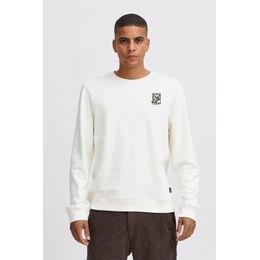 Blend Herren Rundhalspullover "BHSweatshirt"vanilla ice, Basic, Gr. XXXL, bedruckt, Sweatware, 100% Baumwolle, Pullover, Klassischer Sweatpullover
