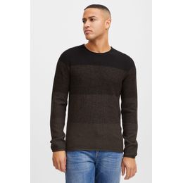 Rundhalspullover Blend "BHBenno", Damen, Gr. L, schwarz, Feinstrick, 100% Baumwolle, regular fit, Rundhals, eingesetzt, Pullover Rundhalspullover, Strickpullover mit Farbverlauf