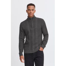 Blend Jungen Troyer "BHBASIM"charcoal mix, Basic, Gr. S, Strukturmuster, Grobstrick, 50% Baumwolle, 47% Polyacryl, 3% Nylon, Pullover, Klassischer