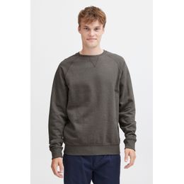 Blend Herren Longpullover "BHAlex"pewter mix, Gr. S, unifarben, Sweatware, 60% Baumwolle, 40% Polyester, Pullover, Sweatpullover mit Raglan&auml;rmeln und