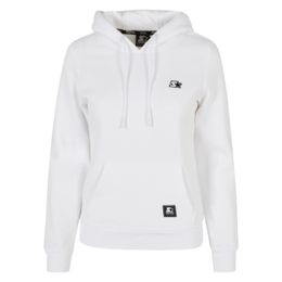 Rundhalspullover STARTER Black Label "Starter Black Label Damen Ladies Starter Essential Hoody", Herren, Gr. L, weiß, 65% Baumwolle, 35% Polyester, unifarben, normal, ohne Ausschnitt, Pullover Rundhalspullover
