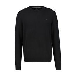 Strickpullover Lerros, Herren, Gr. XL, platinum grau melange, Strick, Obermaterial: 88% Schurwolle, 12% Kaschmir, meliert, regular fit normal, Rundhals, Rippb&uuml;ndchen, Pullover Strickpullover, mit Logo Stickerei