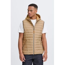 Steppweste Blend "BHEDMAR", Herren, Gr. S, cornstalk melange, Steppware, 100% Polyester, meliert, Basic, normal normal, Westen Steppweste, Stilvolle Basic Steppweste mit Taschen