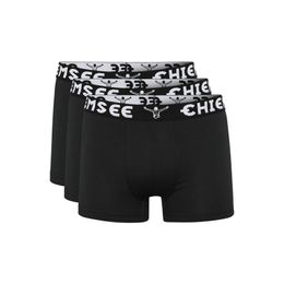 Retro Boxer Chiemsee, Damen, Gr. L (52/54), schwarz (schwarz, schwarz), 95% Baumwolle, 5% Elasthan, Unterhosen