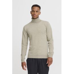Rollkragenpullover Blend "BHCarsten", Herren, Gr. M, wei&szlig; (bone wei&szlig; melange), Feinstrick, 100% Polyester, meliert, regular fit, Pullover Rollkragenpullover, Stilvoller Strickpullover mit Rollkragen