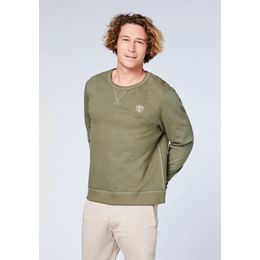 Sweatshirt Chiemsee, Herren, Gr. 3XL (64/66), gr&uuml;n (dusty olive), 60% Baumwolle, 40% Polyester, Rundhals, Sweatshirts Sweatshirt